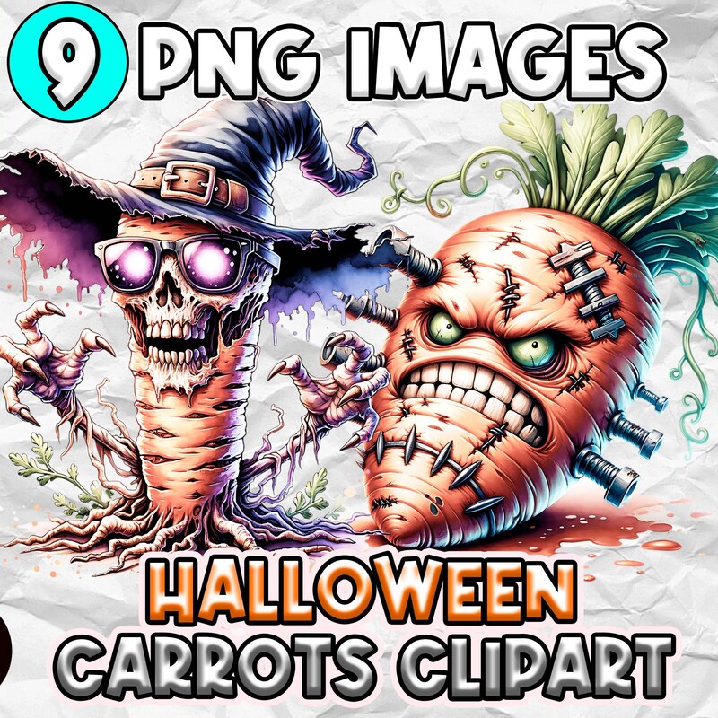 Creepy Carrots Clipart - Etsy