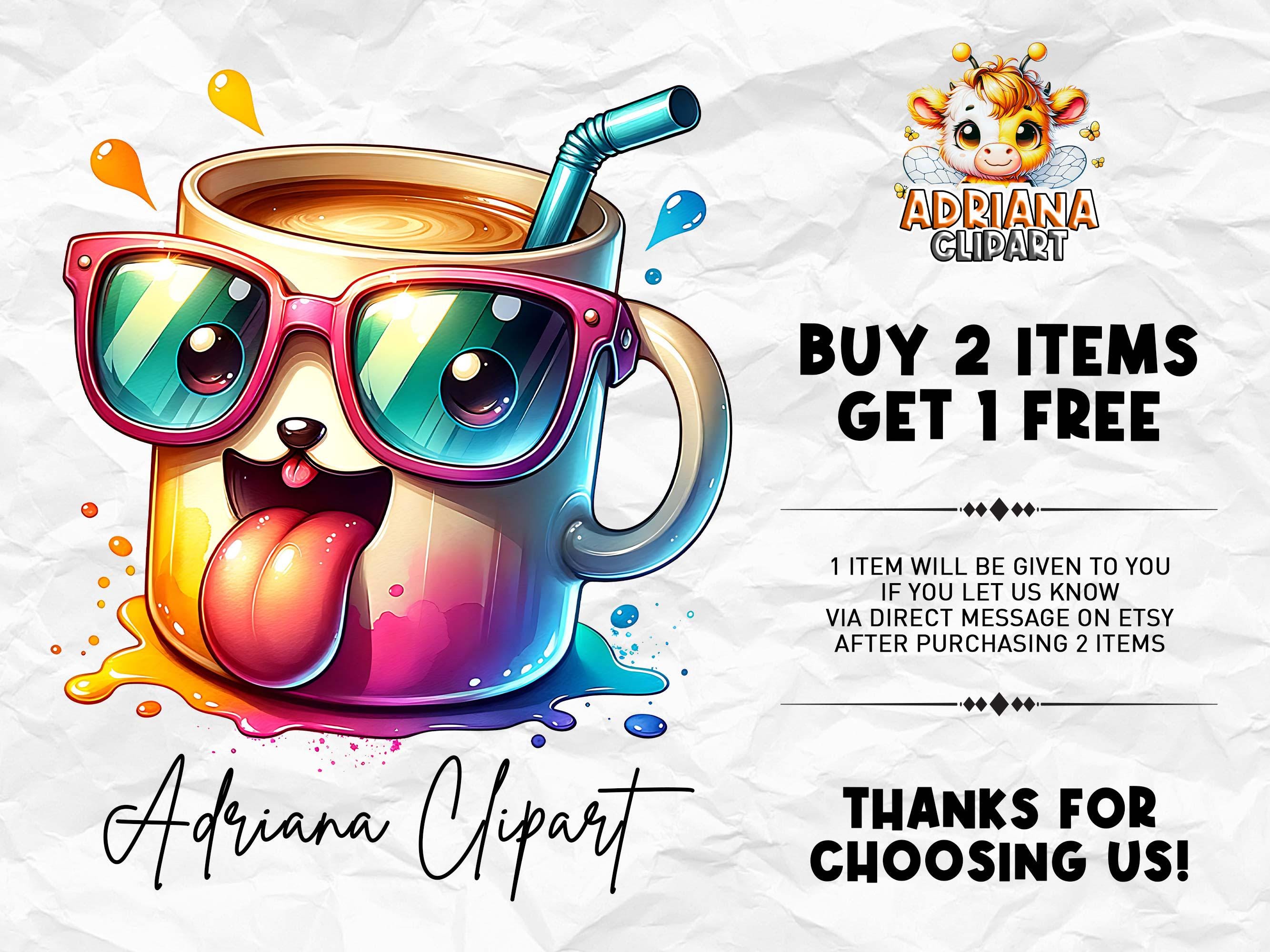 Coffee Mug Clipart, Cute Mug Designs, Printable Mug Clipart, PNG Coffee ...