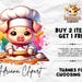Chef Pig Clipart, Funny Pig Art, Cooking Pig Clipart, Chef Pig PNG, Pig ...