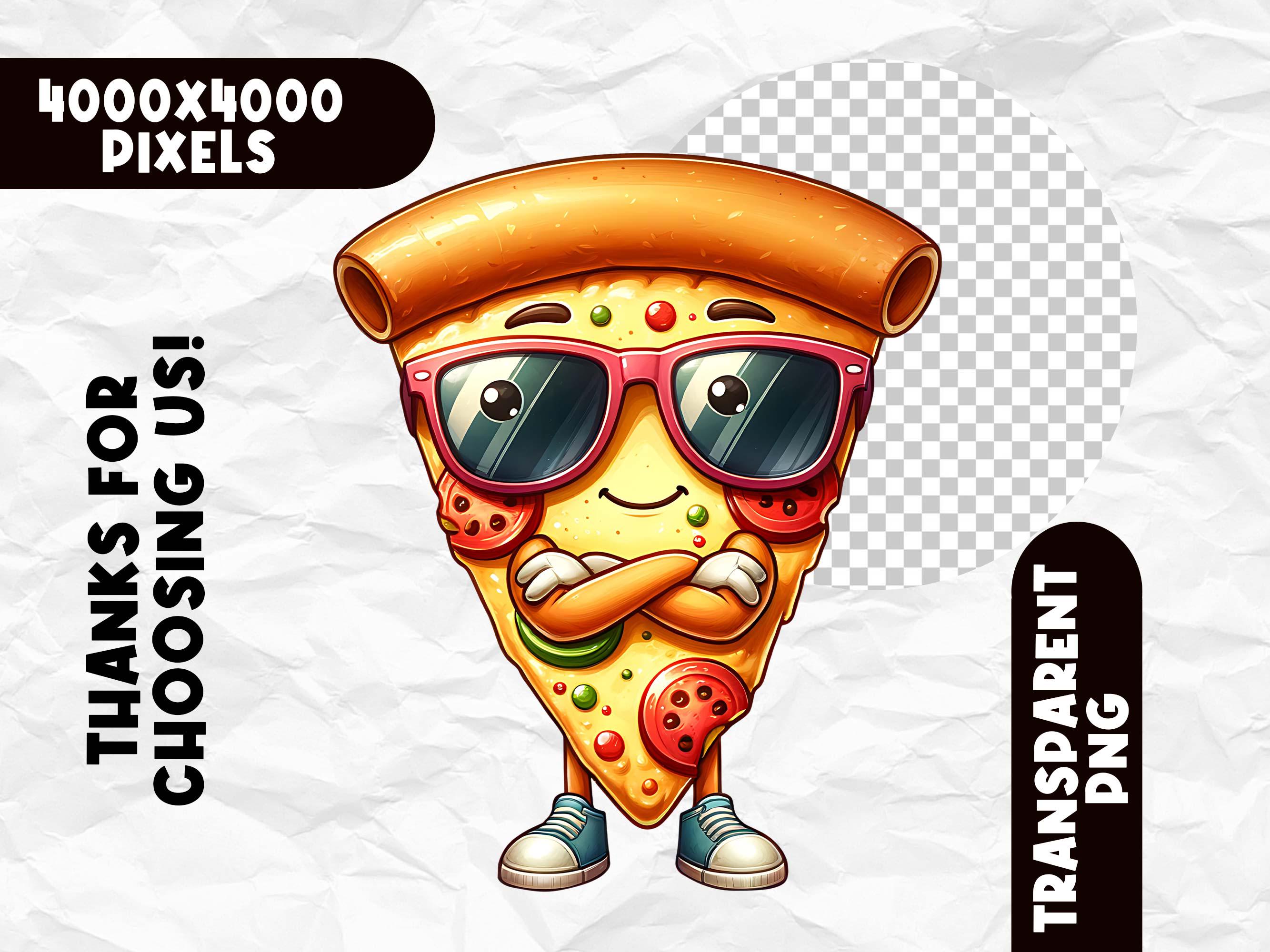 Cute Pizza Clipart, Fun Pizza Art PNG, Funny Pizza Graphics, Pizza ...