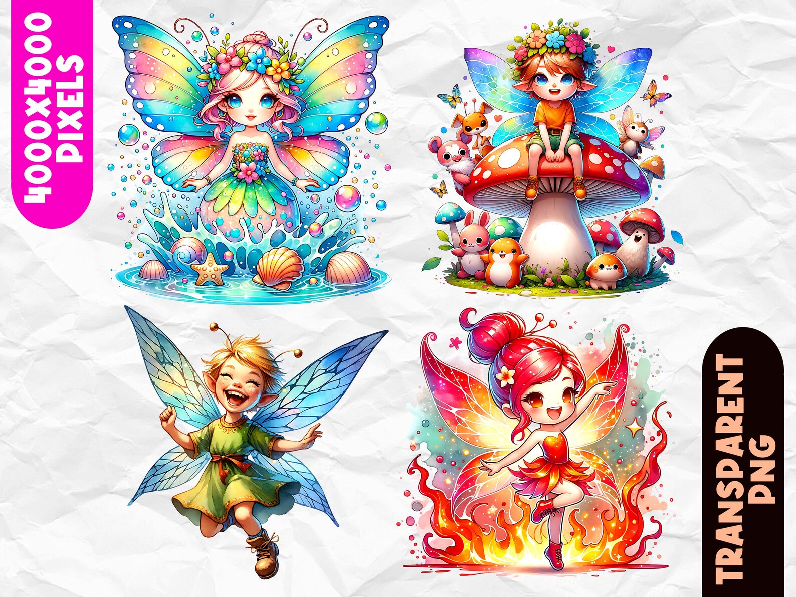 Fairy Clipart PNG, Magical Fairy Illustrations, Cute Fairy Graphics ...