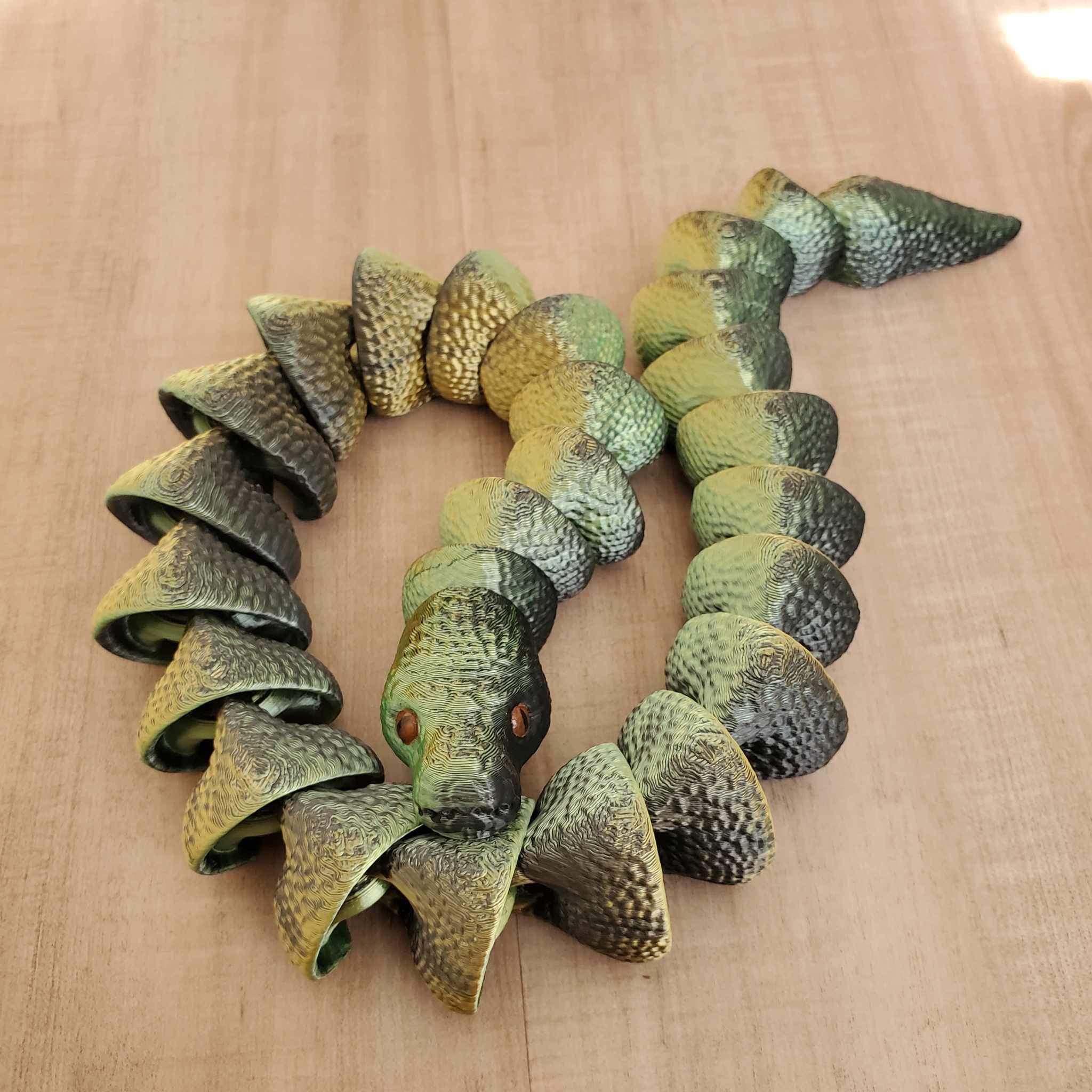 Articulated Ball Python 3d Printed Pet Snake 24 Inches 2feet - Etsy