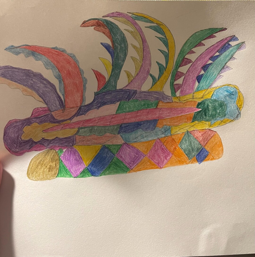 Unusual Bizarre Colored Pencil Drawing New - Etsy
