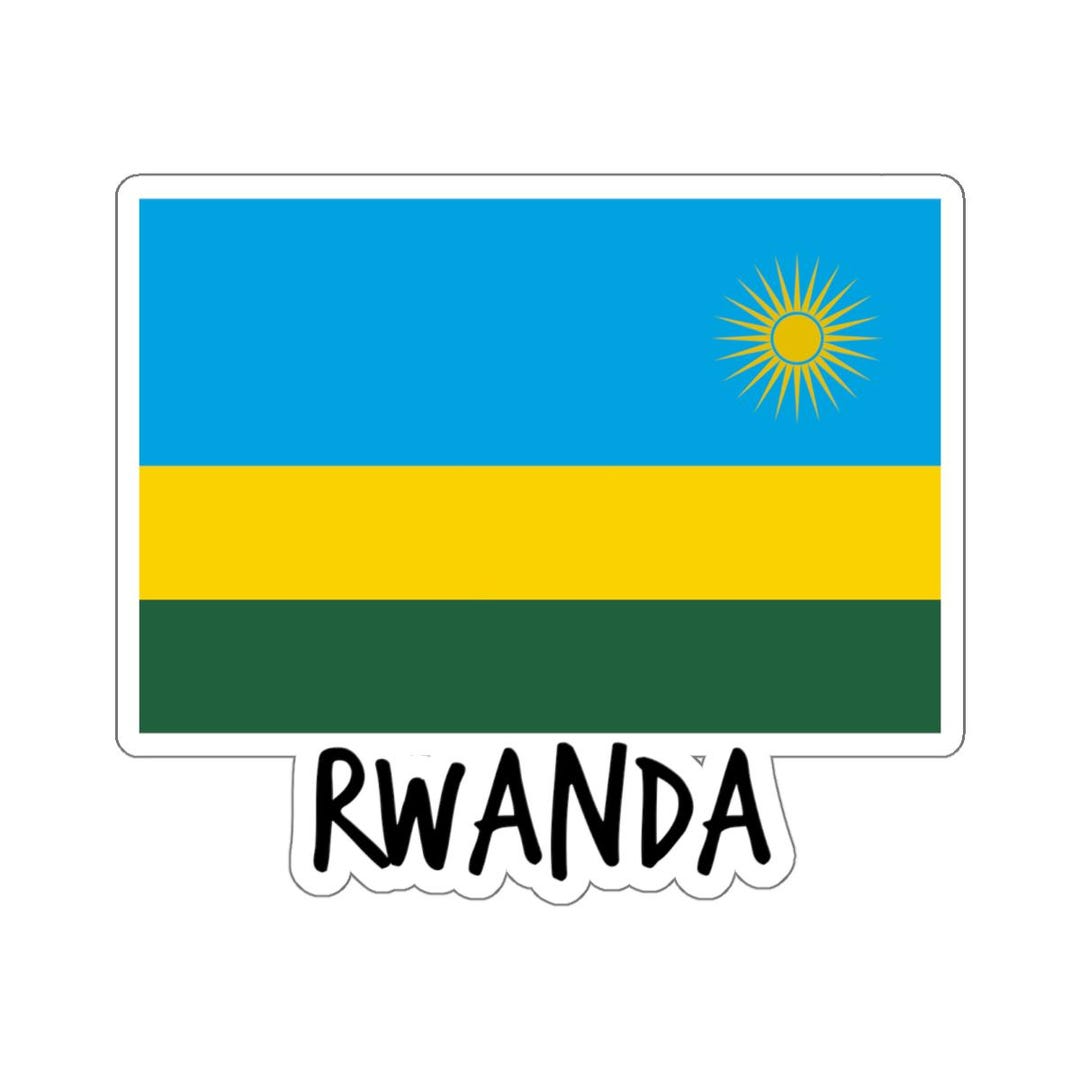 Rwanda Flag Travel Sticker - Kiss Cut Stickers, Decorative Stickers ...