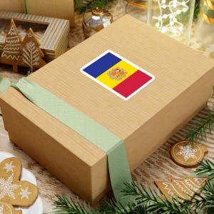 Andorra Flag Travel Sticker - Kiss-cut Stickers, Travel Decal, Luggage ...