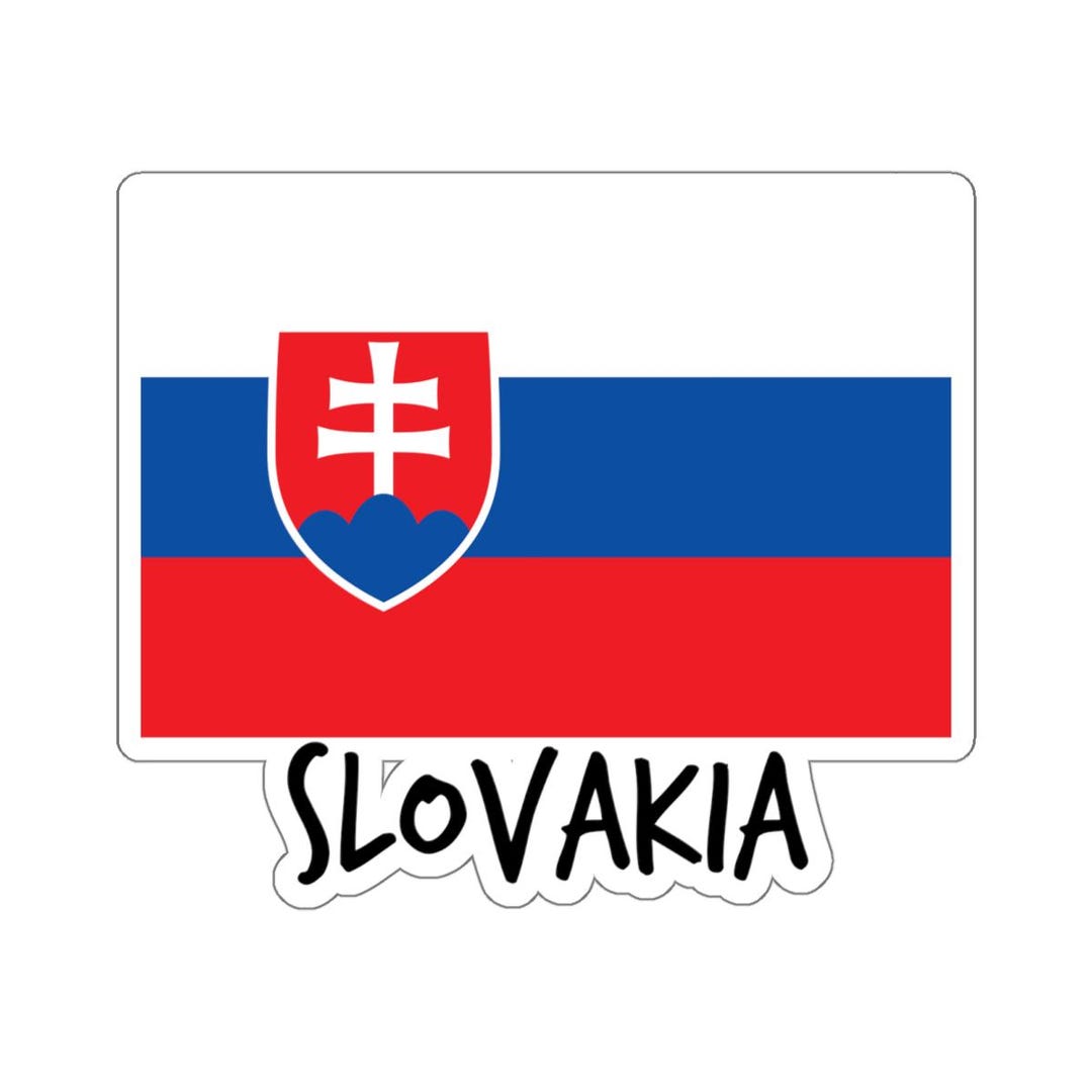 Slovakia Flag Travel Sticker - Kiss-cut Stickers, Slovakian Flag Decal ...