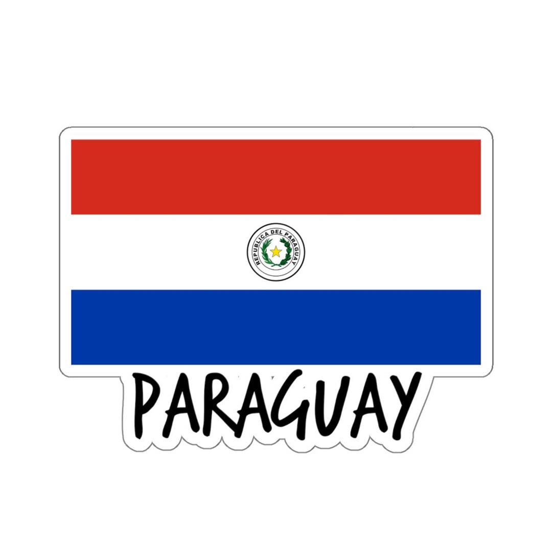 Paraguay Flag Travel Sticker - Kiss-cut Stickers, Travel Sticker ...