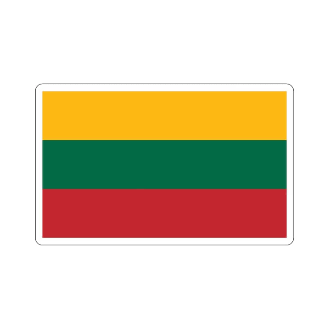 Lithuania Flag Travel Sticker - Kiss-cut Stickers, Laptop Decal, Car ...