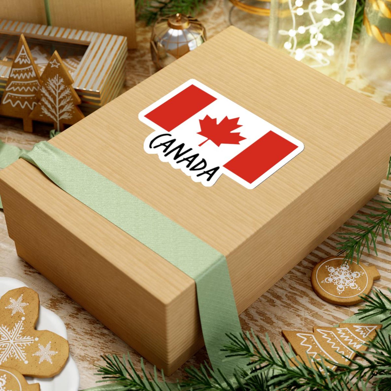 Canada Flag Travel Sticker - Kiss-cut Stickers, Travel Sticker ...