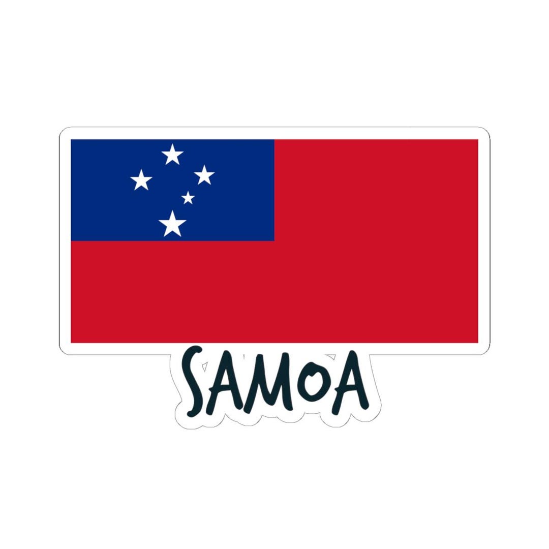 Samoa Flag Travel Sticker - Kiss-cut Stickers, Tropical Island Vinyl ...