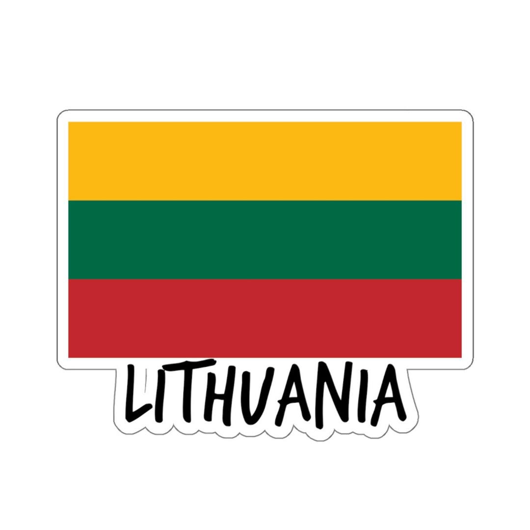 Lithuania Flag Travel Sticker - Kiss-cut Stickers, Laptop Decal, Car ...