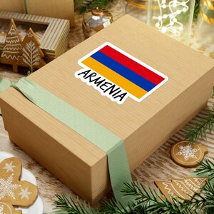 Armenia Flag Travel Sticker - Kiss-cut Stickers, Travel Decal, Laptop ...