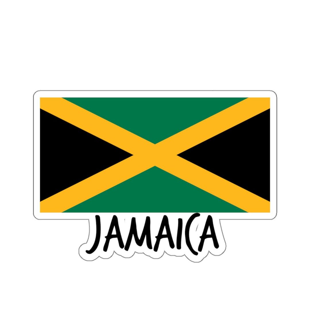 Jamaica Flag Travel Sticker - Souvenir Decal, Caribbean Island ...
