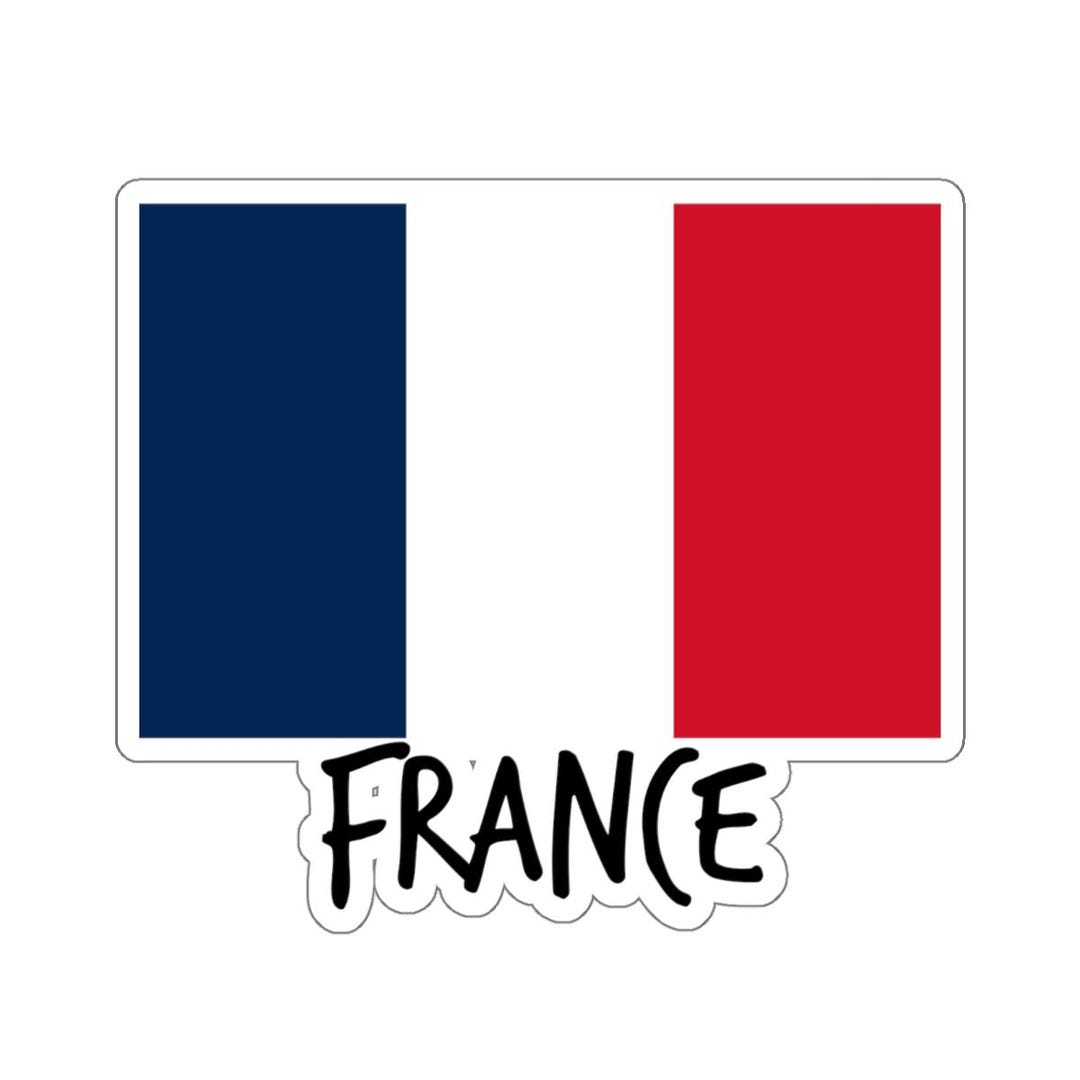 France Flag Travel Sticker - Kiss-cut Stickers, Decal, Laptop Sticker ...