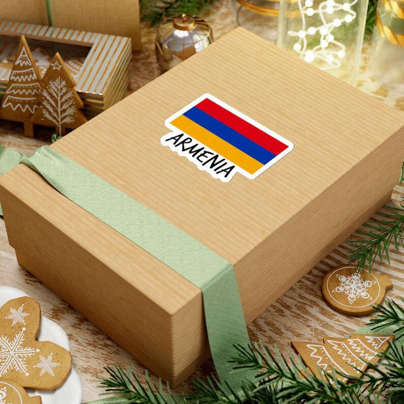 Armenia Flag Travel Sticker - Kiss-cut Stickers, Travel Decal, Laptop ...