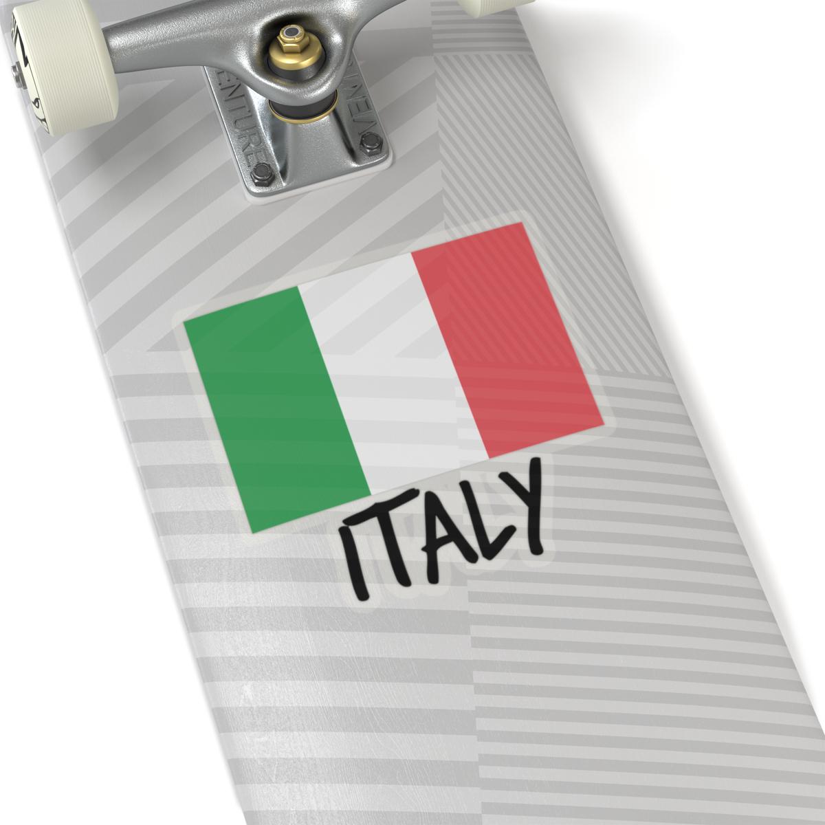 Italy Flag Travel Sticker - Kiss-cut Stickers, Italian Flag Decal ...