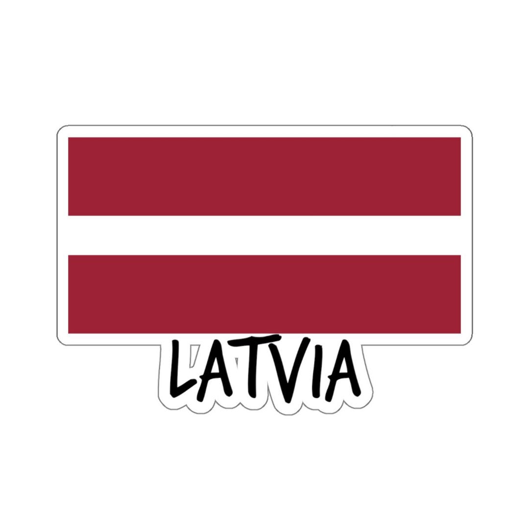 Latvia Flag Travel Sticker - Kiss-cut Stickers, Latvian Flag Decal ...