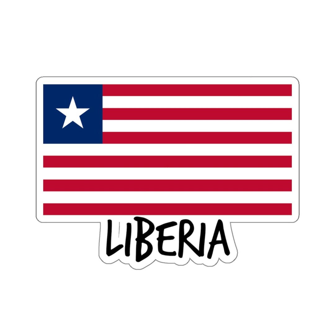 Liberia Flag Travel Sticker - Kiss-cut Stickers, Car Decal, Laptop ...