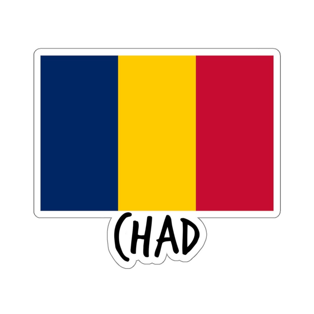 Chad Flag Travel Sticker - Wanderlust Kiss-cut Stickers, Scrapbooking ...
