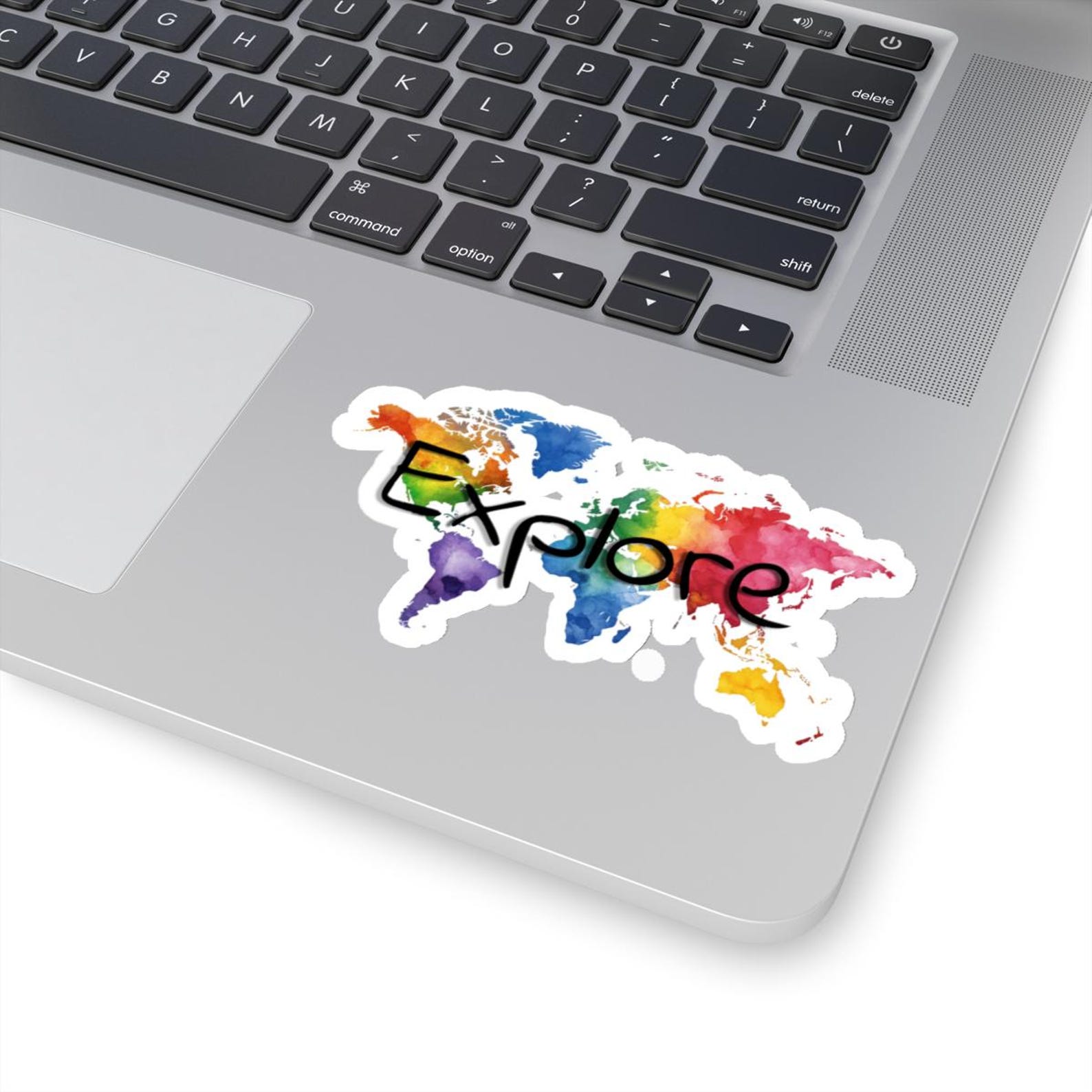 Travel Stickers, World Map 'explore', Wanderlust Stickers, Adventure ...