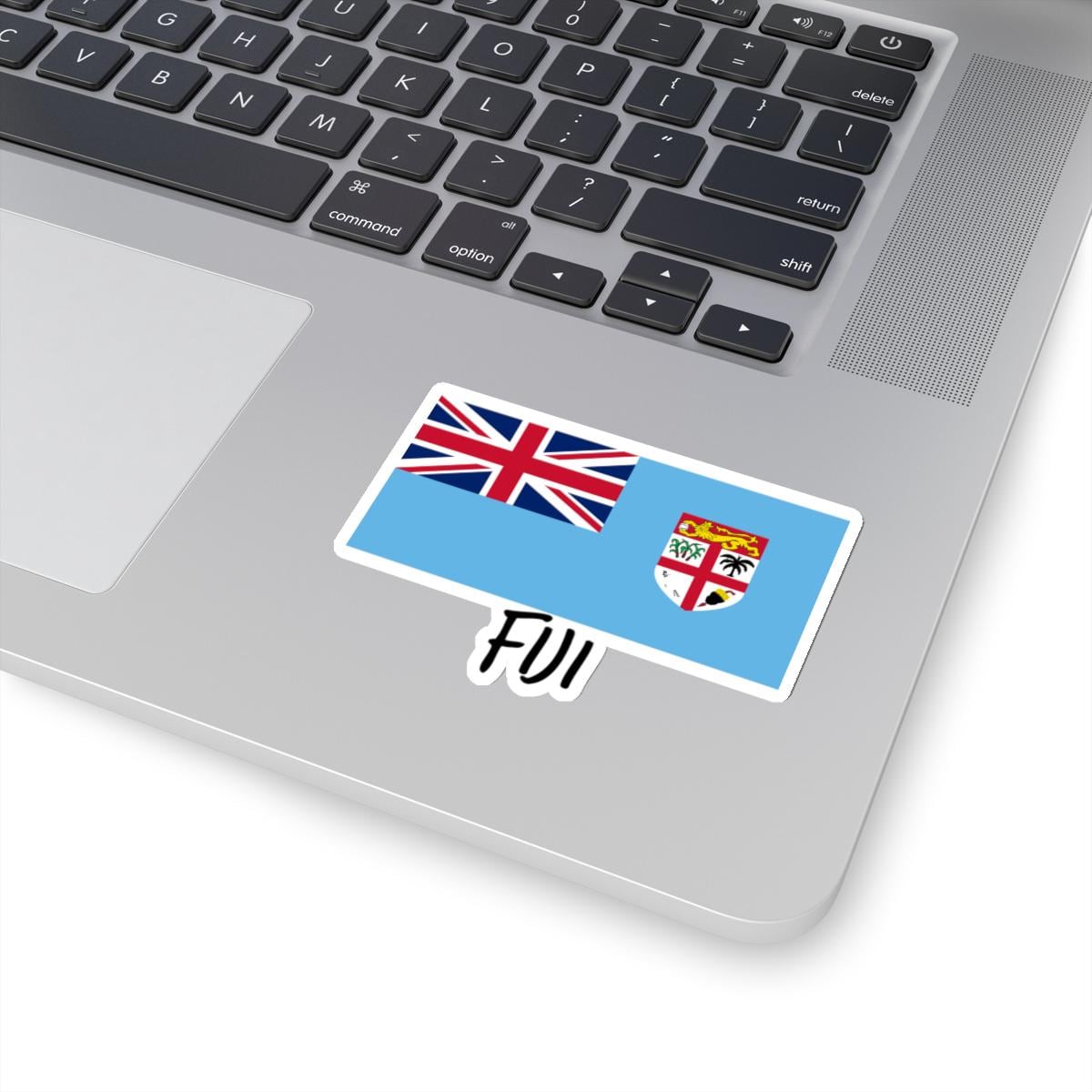 Fiji Flag Travel Sticker - Kiss-cut Stickers for Laptops, Journals ...