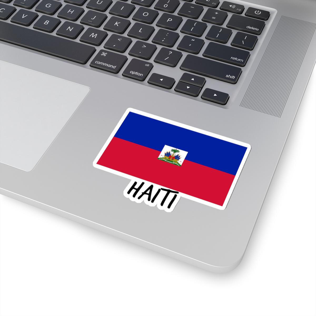 Haiti Flag Travel Sticker - Kiss-cut Stickers, Laptop Decal, Planner ...