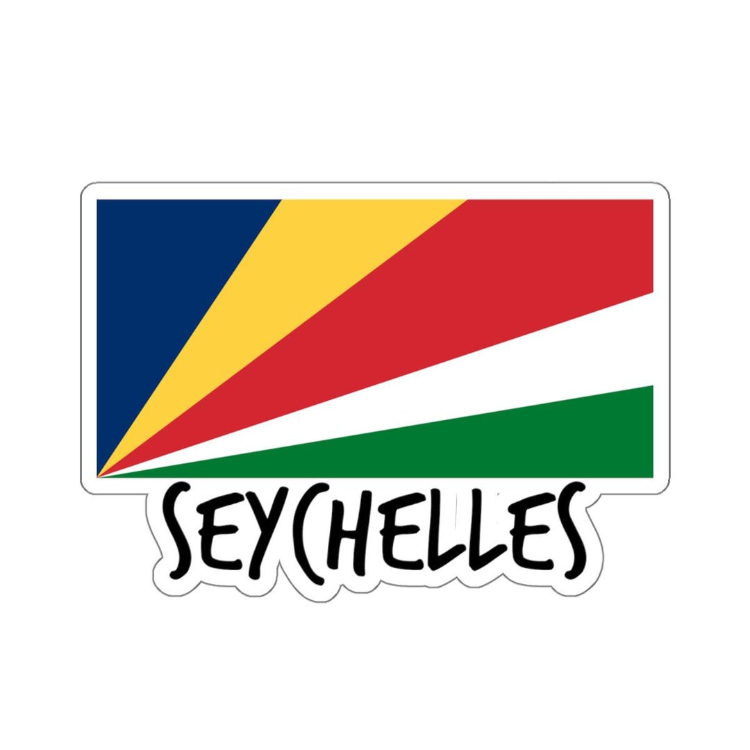 Seychelles Flag Travel Stickers, Tropical Island Decor, Vacation ...