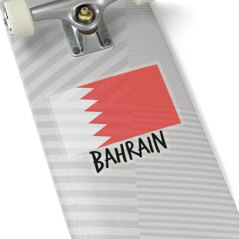 Bahrain Flag Travel Sticker, Middle East Flag Sticker, Traveler Gift ...