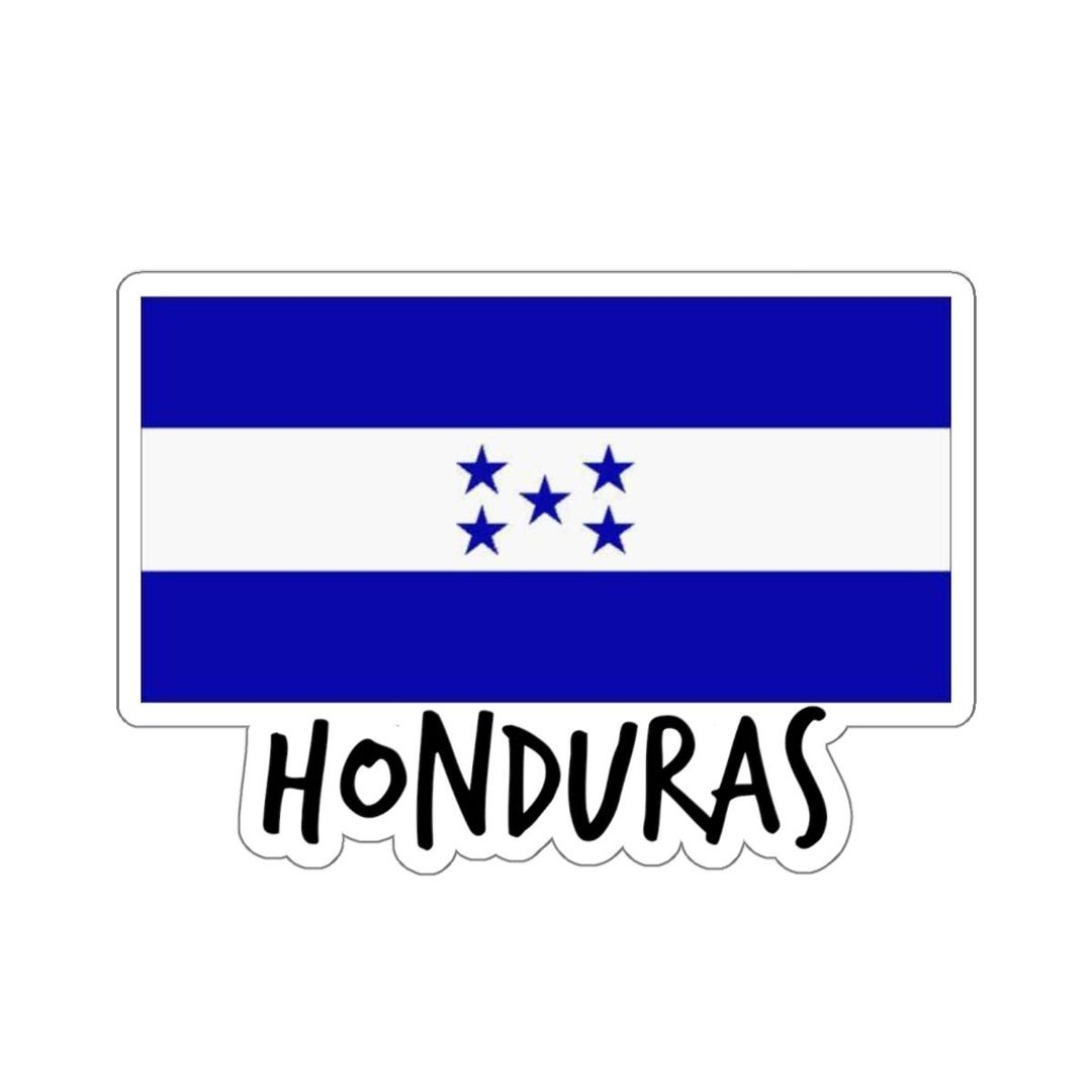 Honduras Flag Travel Sticker - Kiss-cut Stickers, Central America Decal ...