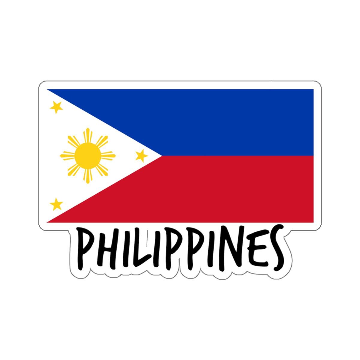 Philippines Flag Travel Sticker - Patriotic Decal for Laptops, Water ...