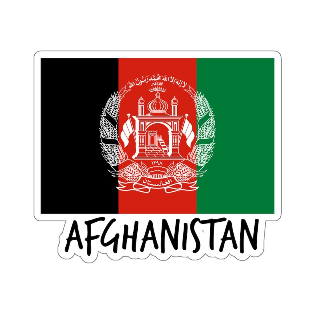 Afghanistan Flag Travel Sticker - Patriotic Sticker, National Flag ...