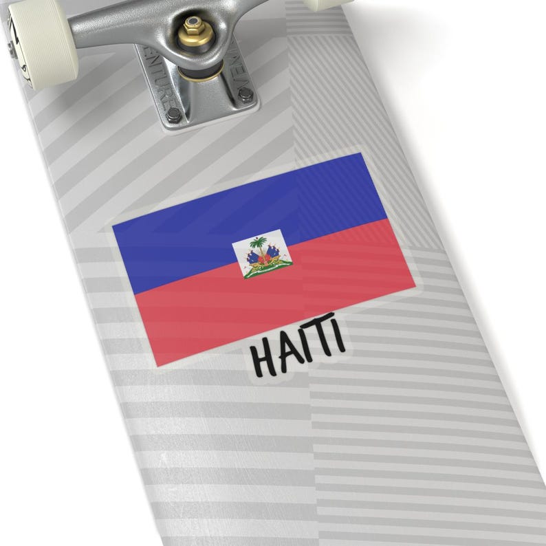 Haiti Flag Travel Sticker - Kiss-cut Stickers, Laptop Decal, Planner ...