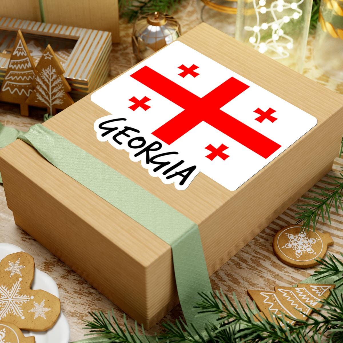 Georgia Flag Travel Sticker, State Flag Decal, Patriotic Souvenir ...