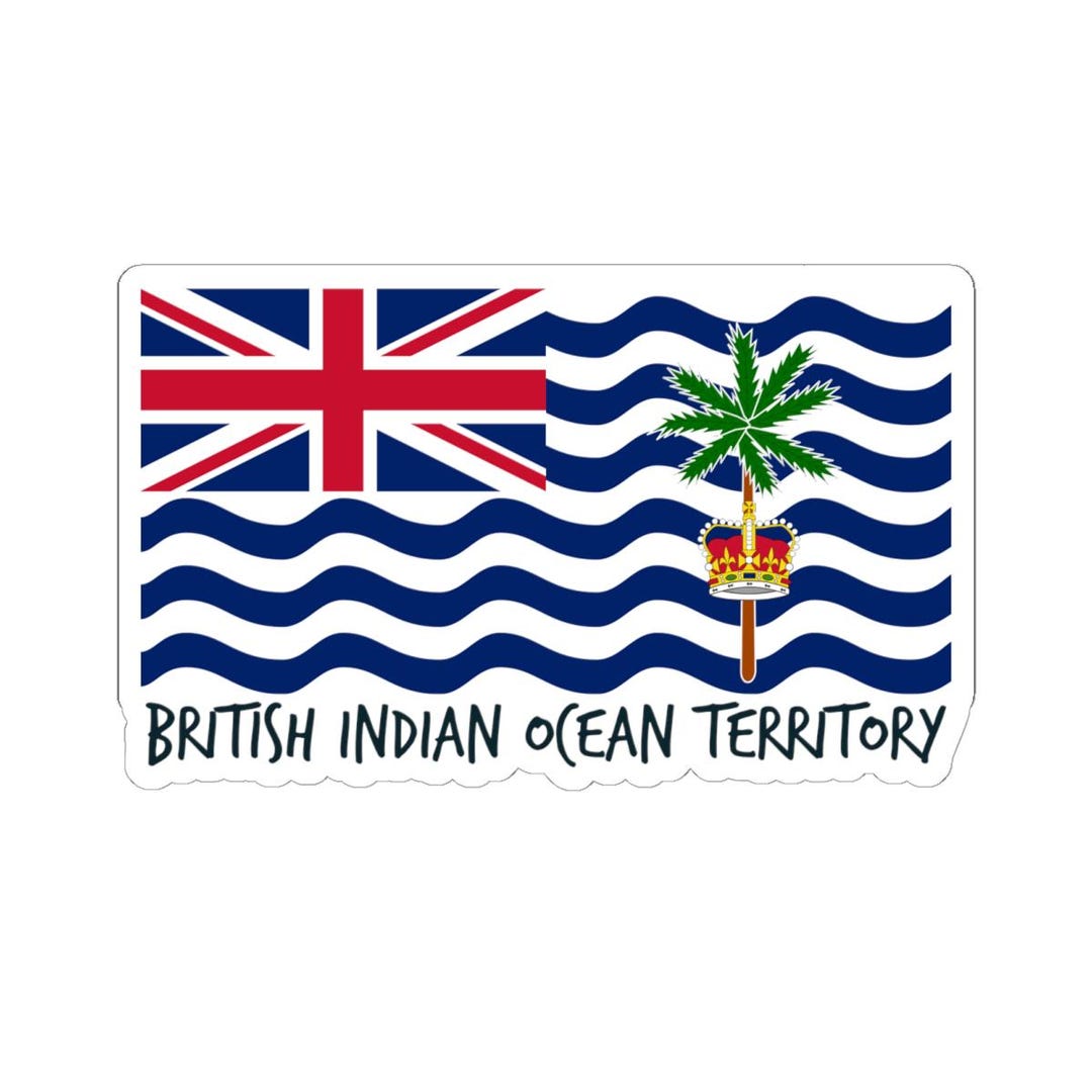 British Indian Ocean Territory Flag Travel Sticker - Kiss-cut Stickers ...