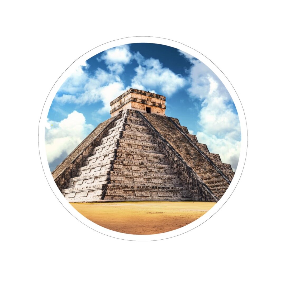 Chichén Itzá Mexico Travel Sticker - Wanderlust Kiss-cut Stickers ...