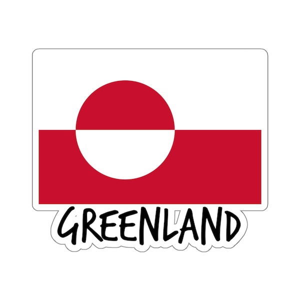 Greenland Flag Decal - Etsy