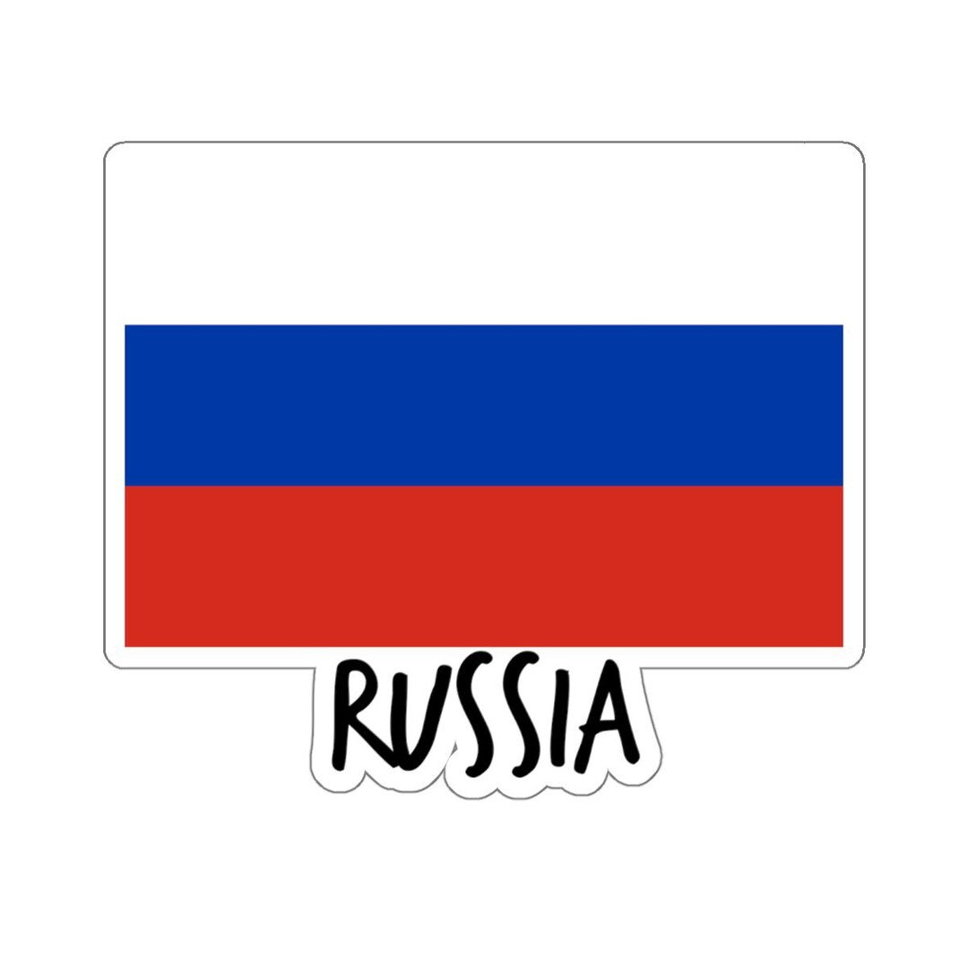 Russia Flag Travel Sticker - Kiss-cut Stickers, Decorative Decals ...