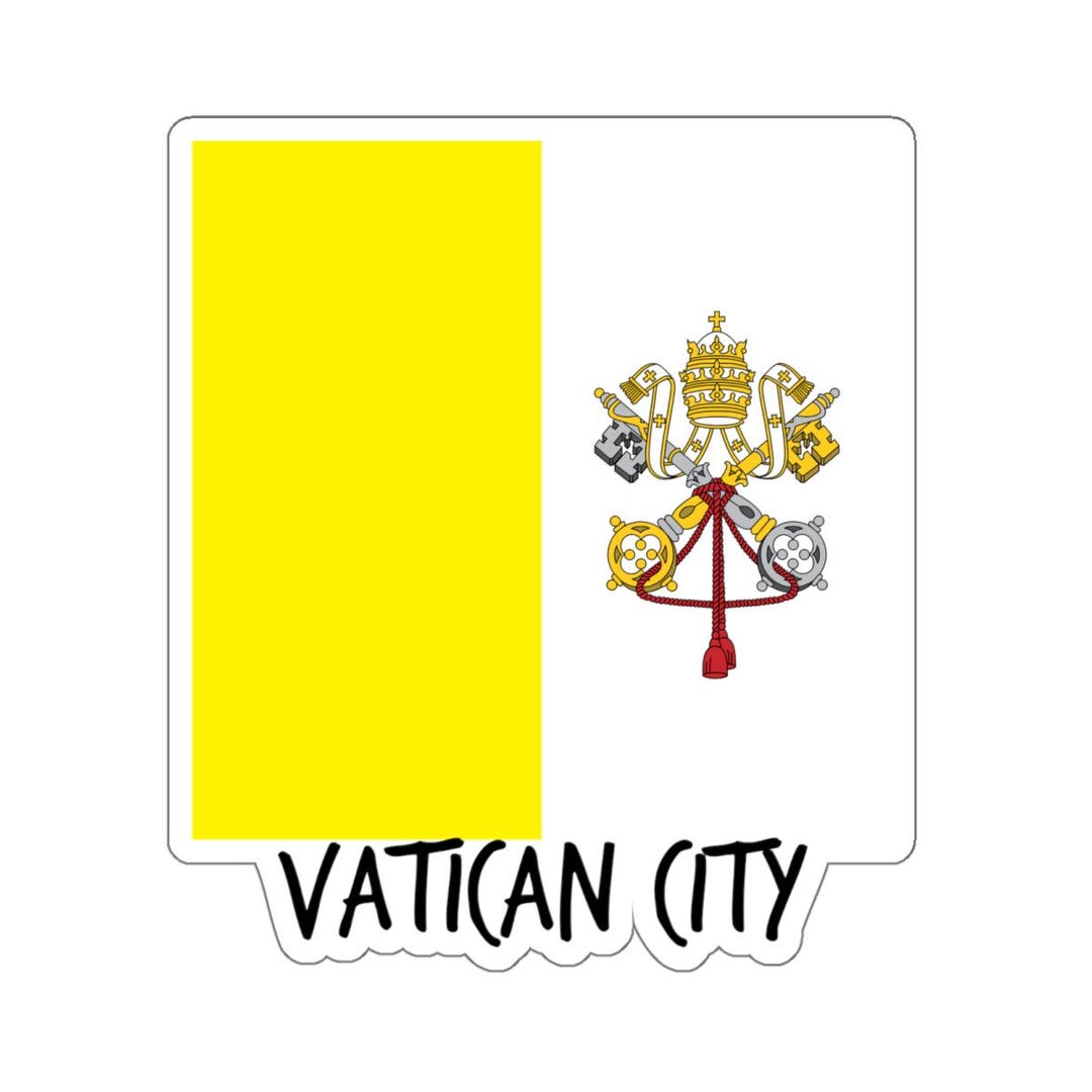 Vatican City Flag Travel Sticker, Sticker Pack, Laptop Decal, Water ...
