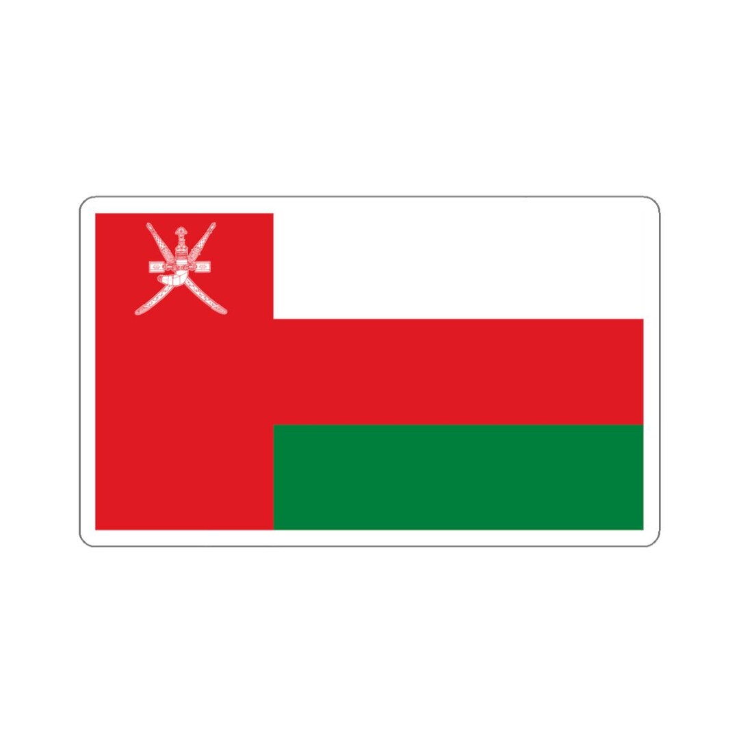 Oman Flag Travel Sticker - Kiss-cut Stickers, Travel Decal, Wanderlust ...