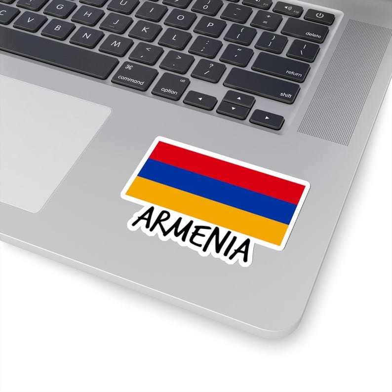 Armenia Flag Travel Sticker - Kiss-cut Stickers, Travel Decal, Laptop ...