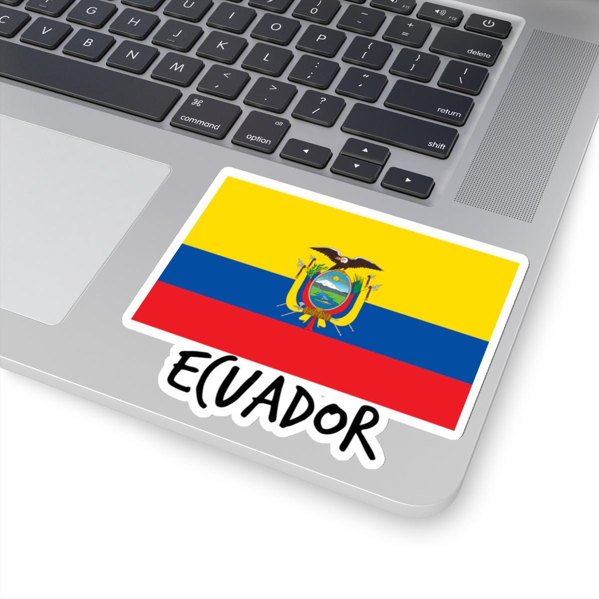 Ecuador Flag Travel Sticker, South America Decal, Laptop Sticker, Vinyl ...