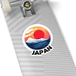 Mount Fuji Travel Sticker, Japan Travel Decal, Waterproof Sticker ...