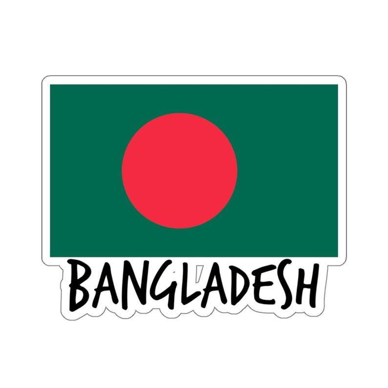 Bangladesh Flag Travel Sticker - Kiss-cut Stickers, National Flag ...