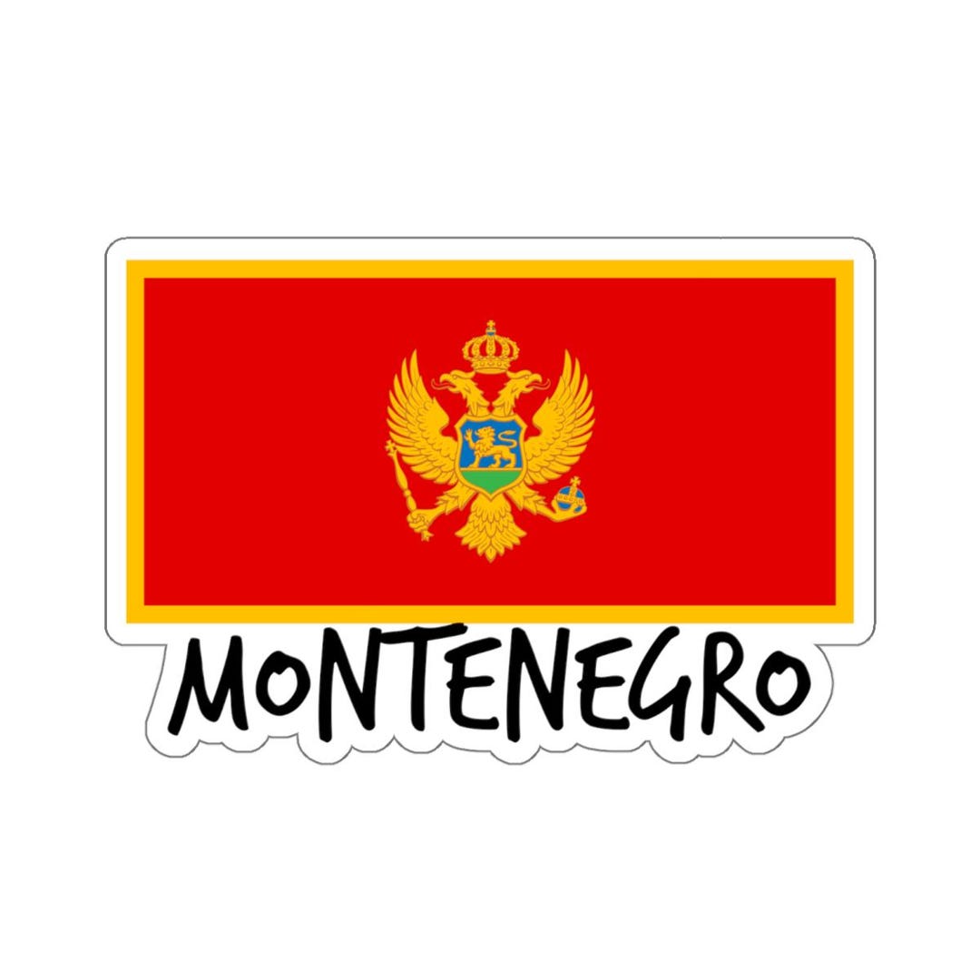 Montenegro Flag Travel Sticker, Montenegrin Souvenir Decal, Eurotrip ...
