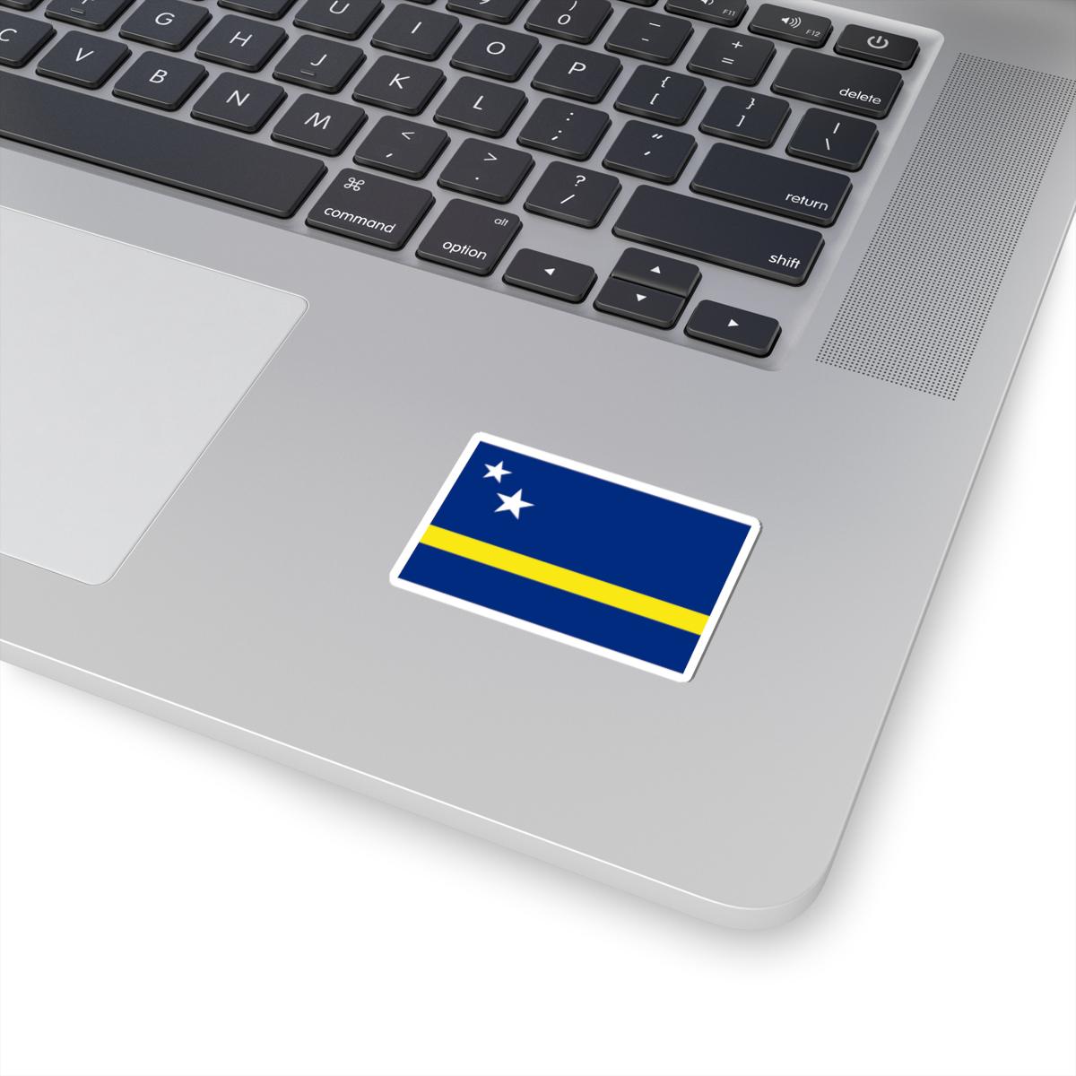 Curaçao Flag Travel Sticker - Kiss-cut Stickers, Laptop Decal ...