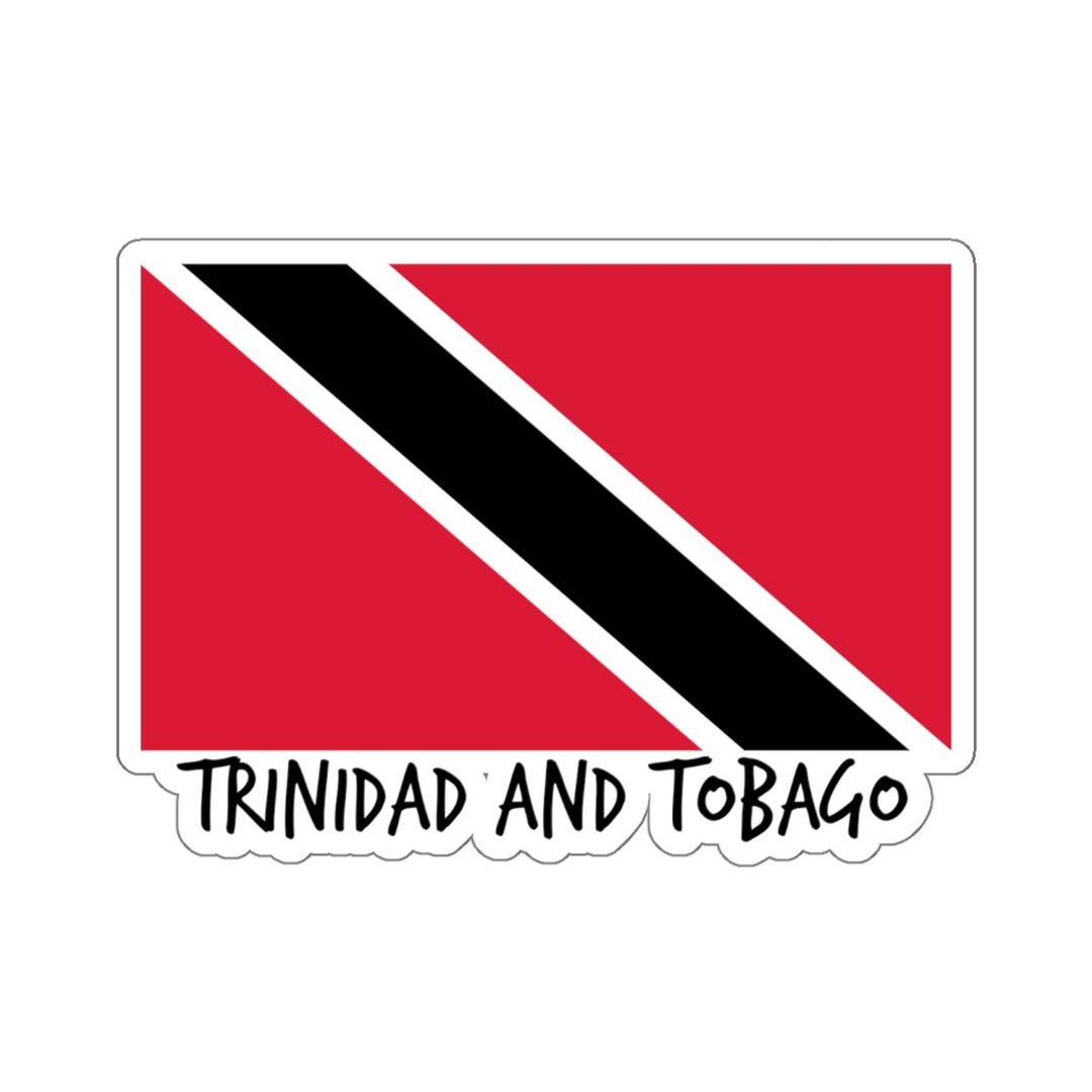 Trinidad and Tobago Flag Travel Sticker - Kiss-cut Stickers, Caribbean ...
