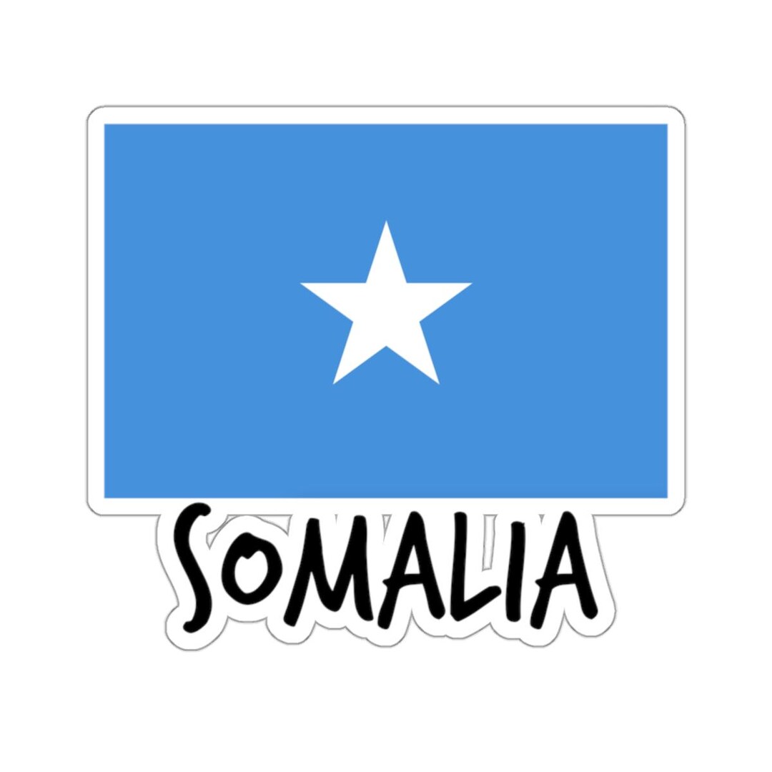 Somalia Flag Travel Sticker - Kiss-cut Stickers, Decal, Somalia Flag ...
