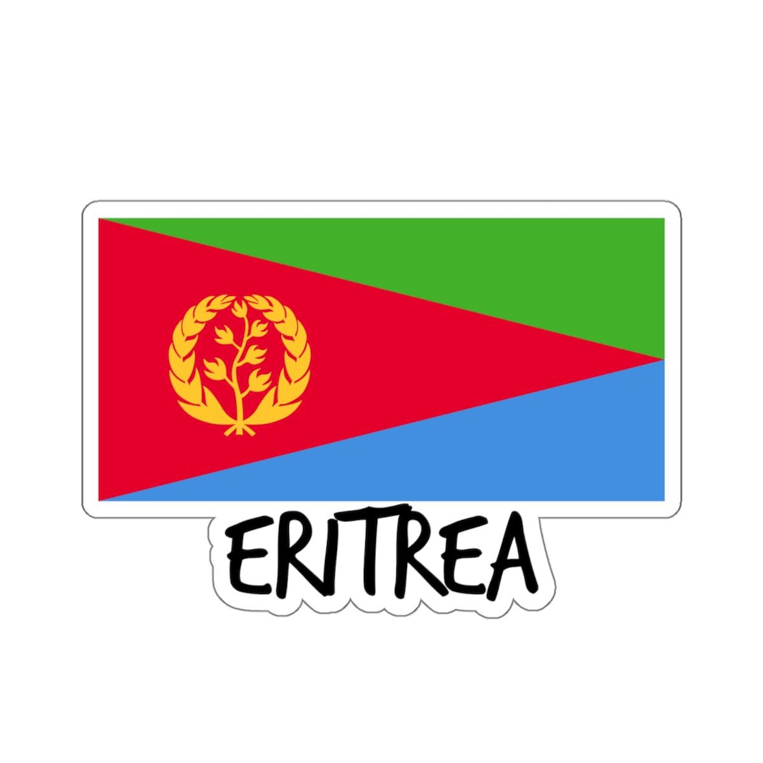Eritrea Flag Travel Sticker - Kiss-cut Stickers, Travel Decal, Notebook ...