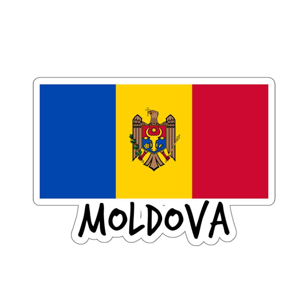 Moldova Flag Travel Sticker - Kiss-cut Stickers, Vinyl Decal ...