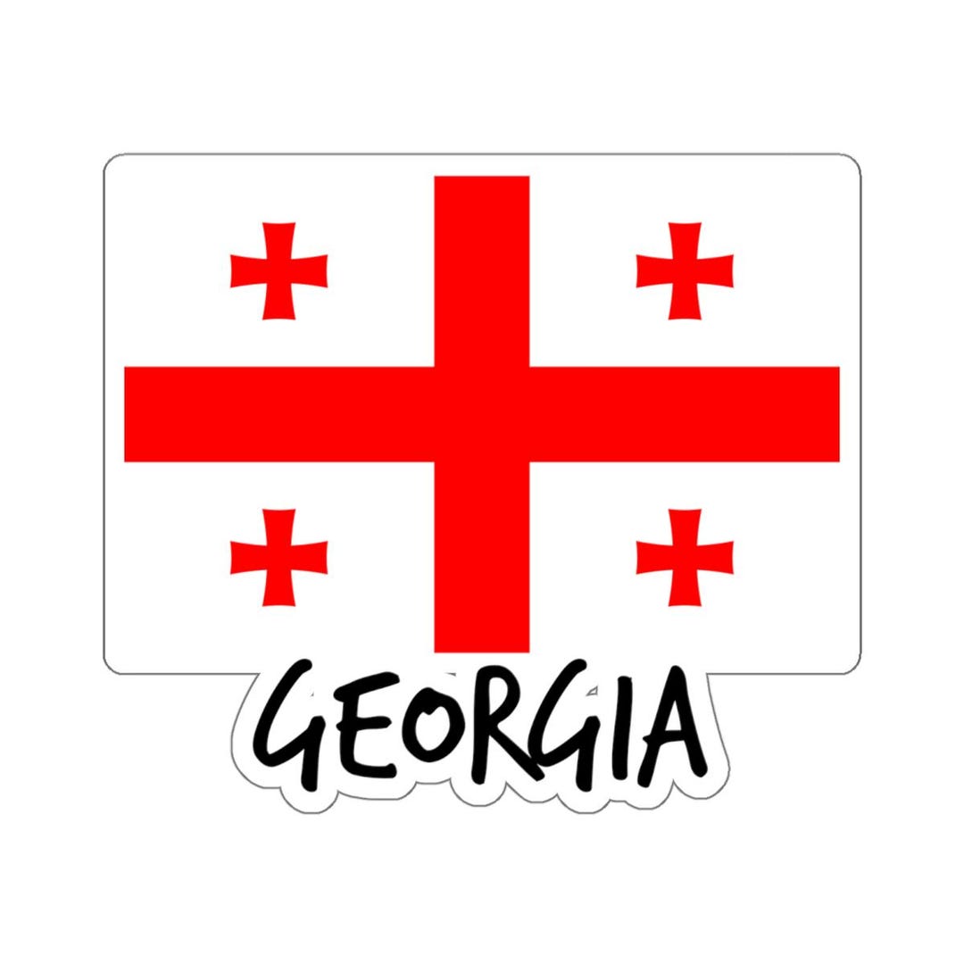 Georgia Flag Travel Sticker, State Flag Decal, Patriotic Souvenir ...